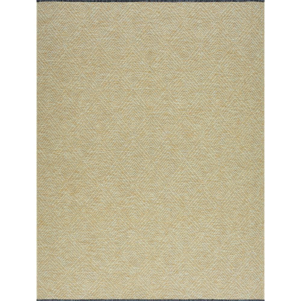 Tayse Rugs Alma Green 5 ft. x 7 ft. Diamond Machine Washable Indoor ...