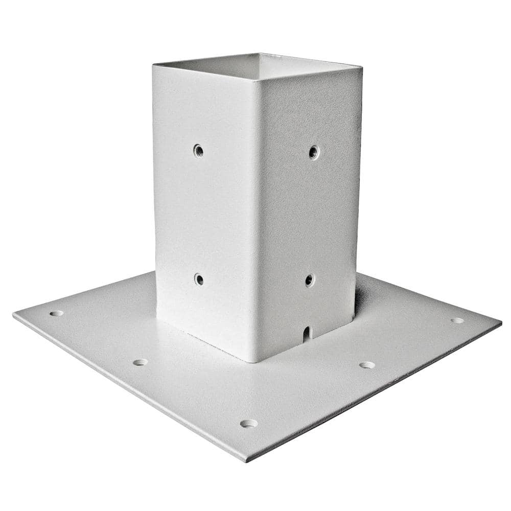 Mail Boss Galvanized Steel Surface Mount Baseplate, Cream White 7157 ...
