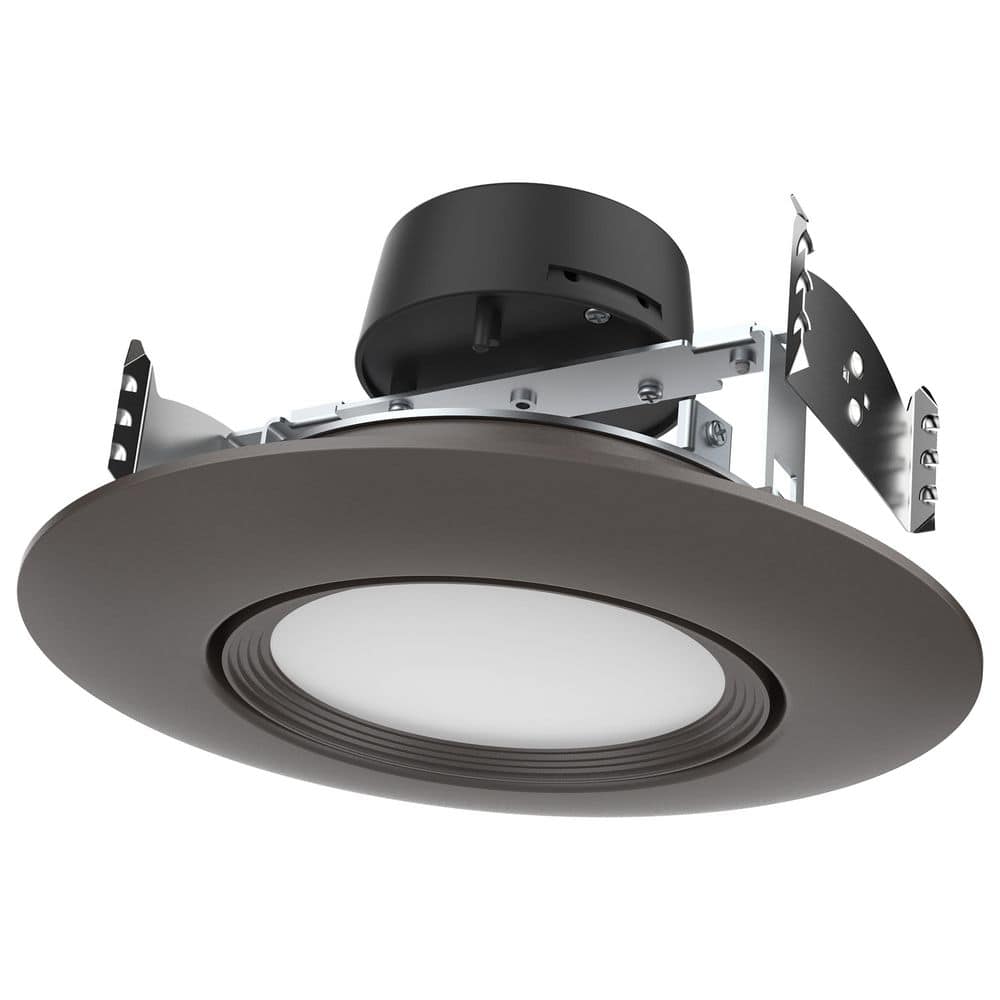 SATCO 5in. / 6in. 10.5 Watt CCT Selectable Bronze Retrofit Integrated ...