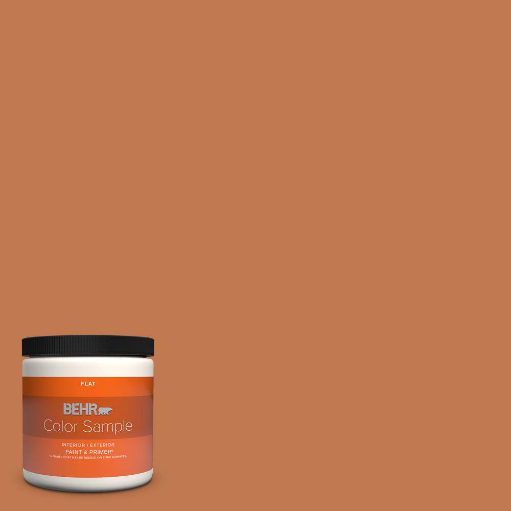 BEHR PREMIUM PLUS 8 oz. #240D-6 Chivalry Copper Flat Interior/Exterior ...