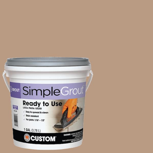 Custom Building Products SimpleGrout #180 Sandstone 1 Gal. Pre-Mixed ...