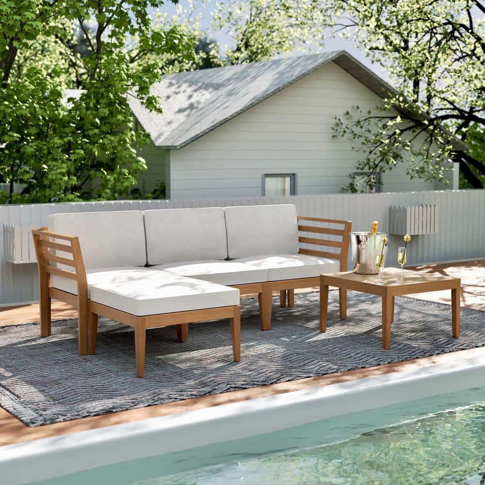 Have a question about Werph Acacia Wood 5-Piece Outdoor Sectional Patio ...
