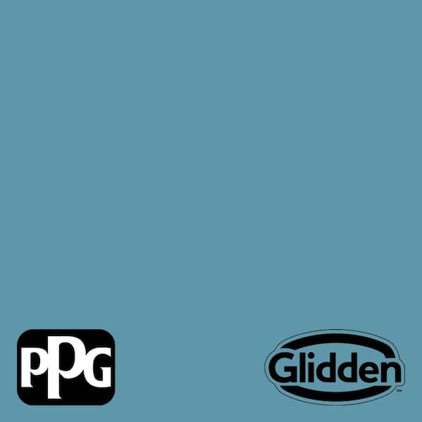 Glidden 8 oz. PPG1151-5 Aqua Blue Satin Interior Paint Sample PPG1151 ...