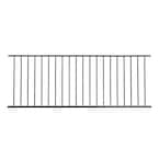 36 in. x 96 in. Wild Hog Black Metal Railing Panel HOGRBP638 - The Home ...