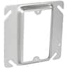 Southwire 4 in. W Steel Metallic 1-Gang Single-Device Square Cover, 1/2 ...
