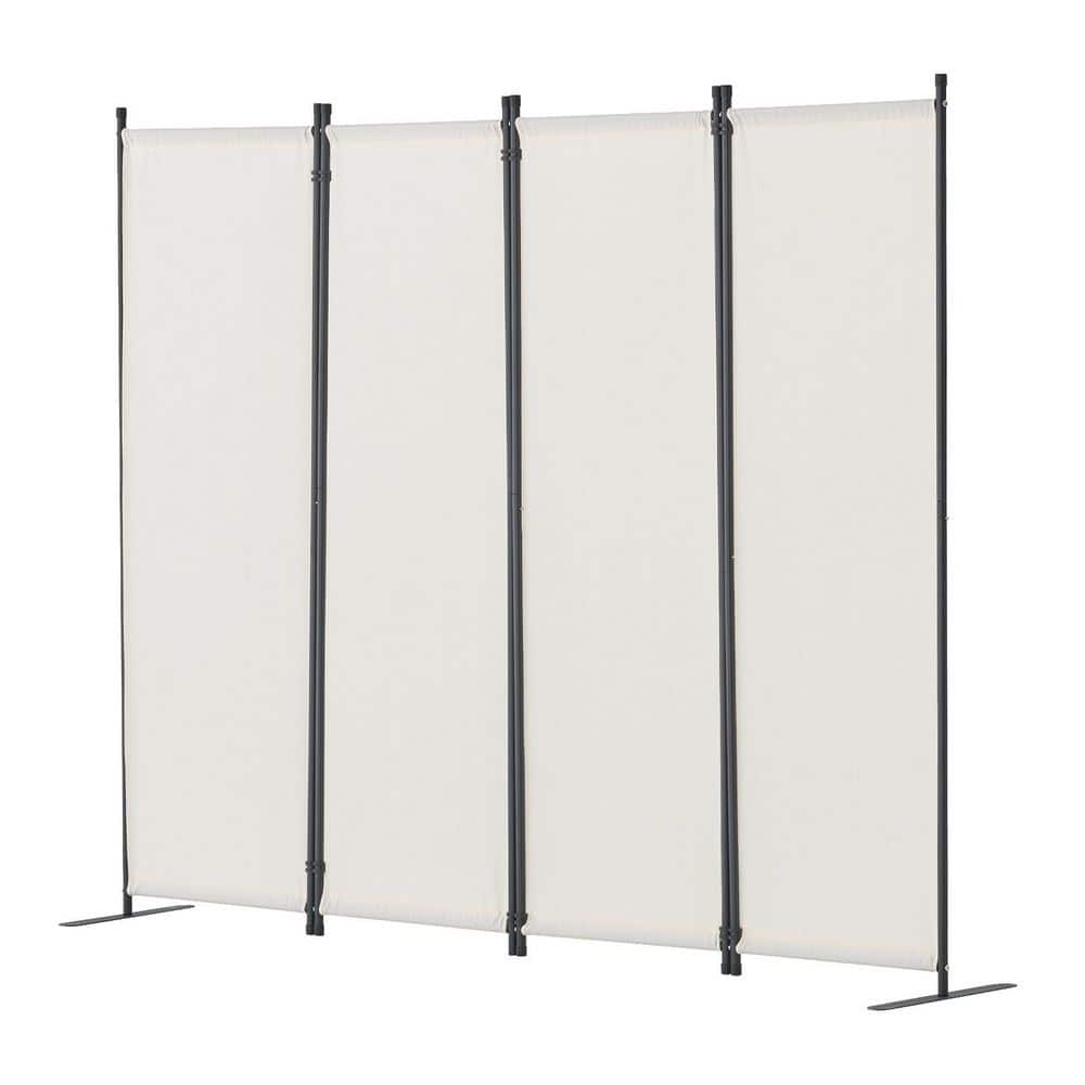 SKYSHALO Room Divider, 4 Panel, Folding Privacy Screens, Fabric ...