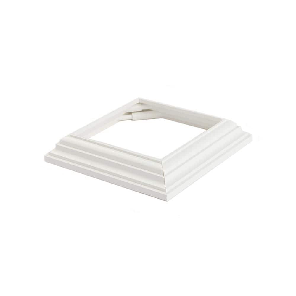 Deckorators 4 in x 4 in. White PVC Composite Post Skirt 701195 - The ...