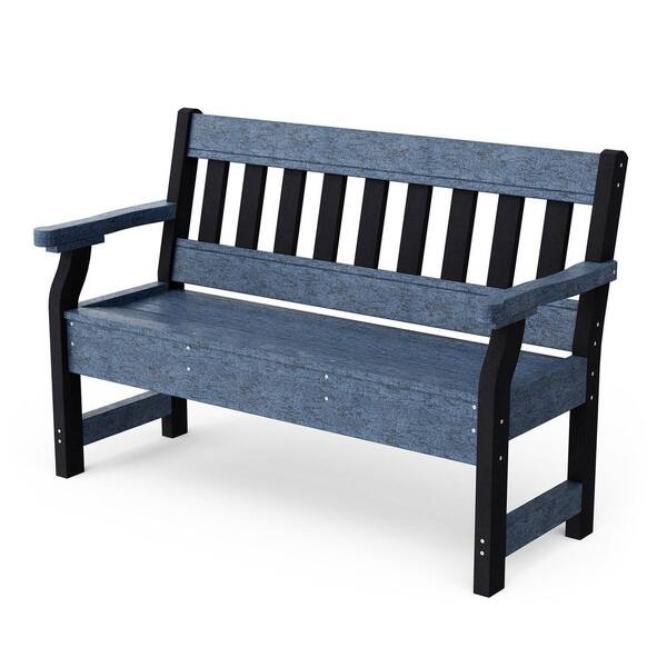 Wildridge Heritage Patriot Blue and Black HDPE Plastic Outdoor Garden ...
