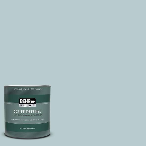 BEHR ULTRA 1 qt. #MQ3-54 Dayflower Extra Durable Semi-Gloss Enamel ...