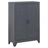 HOMCOM Industrial Grey Steel Cabinet with Adjustable Shelves 838-148GY ...