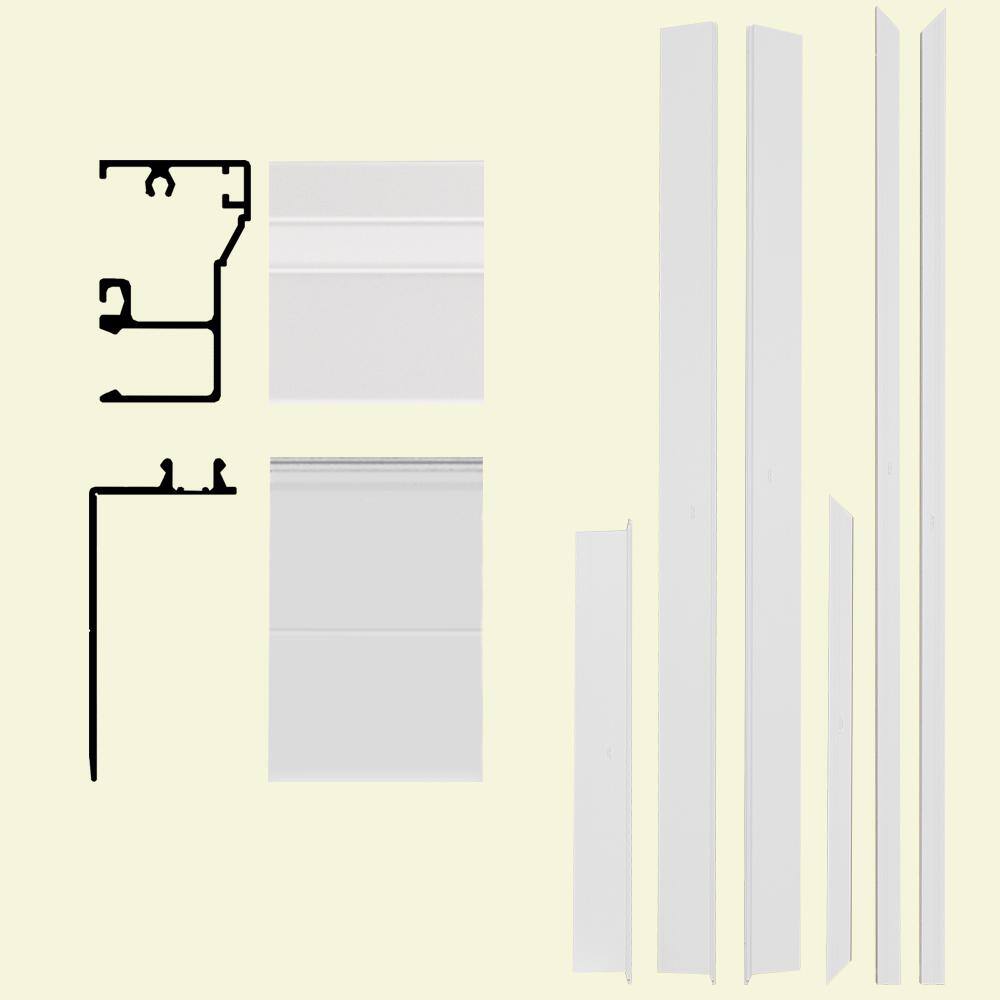 FrontLine Remodel 6-9/16 in. x 1-1/4 in. x 84 in. White Aluminum Entry ...