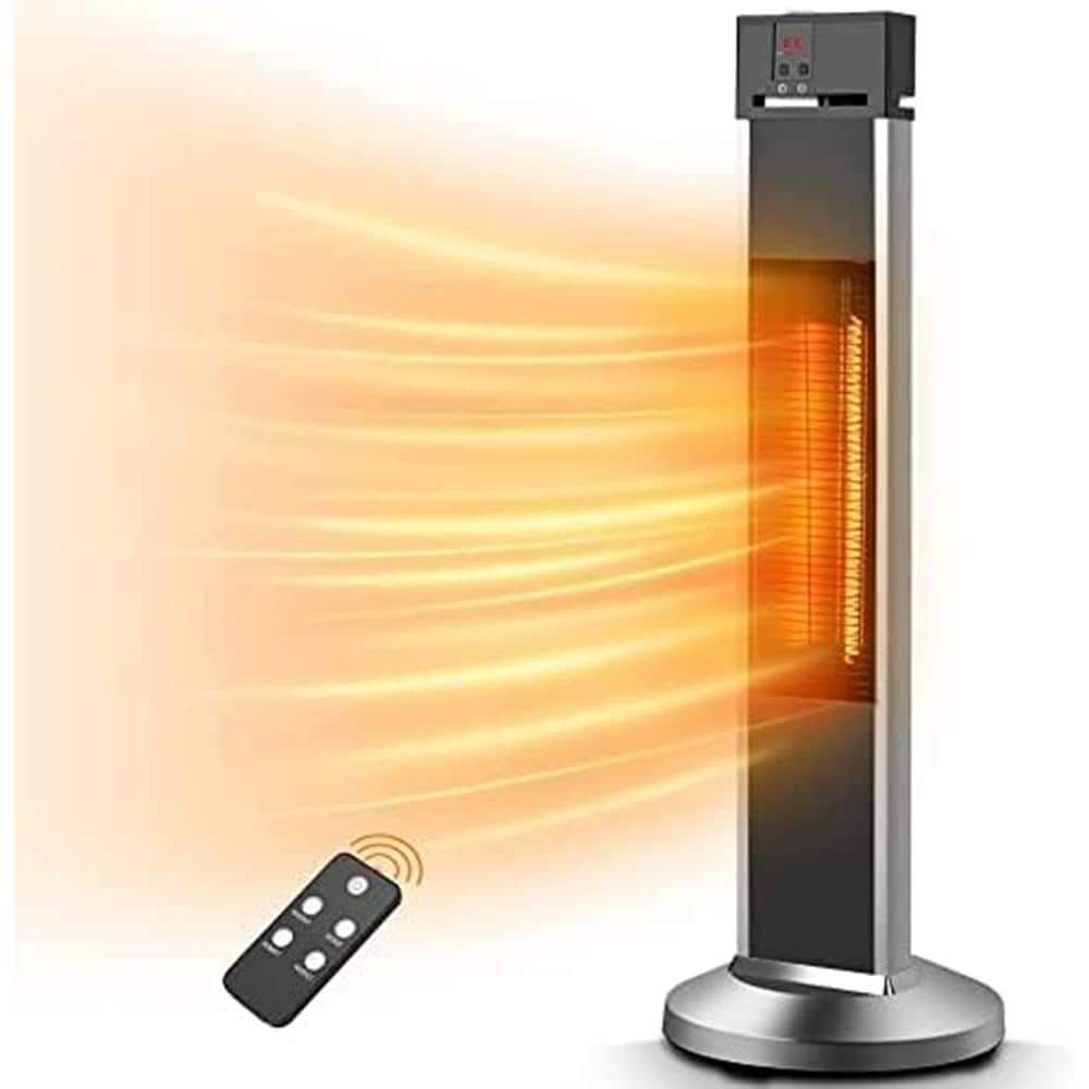 AIRO COMFORT 32 in. 1500-Watt Patio Infrared Space Heater Outdoor and ...