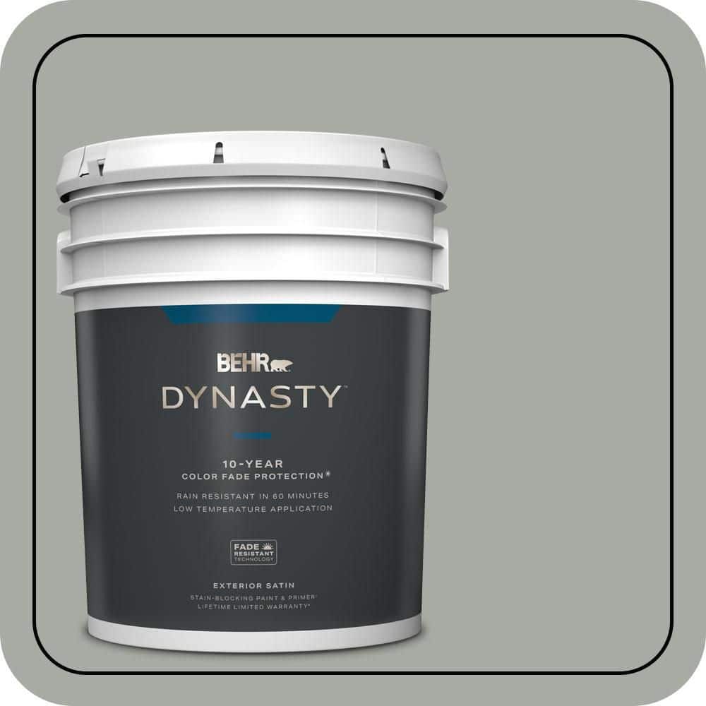 BEHR DYNASTY 5 gal. #PPU25-15 Flipper Satin Enamel Exterior Stain ...
