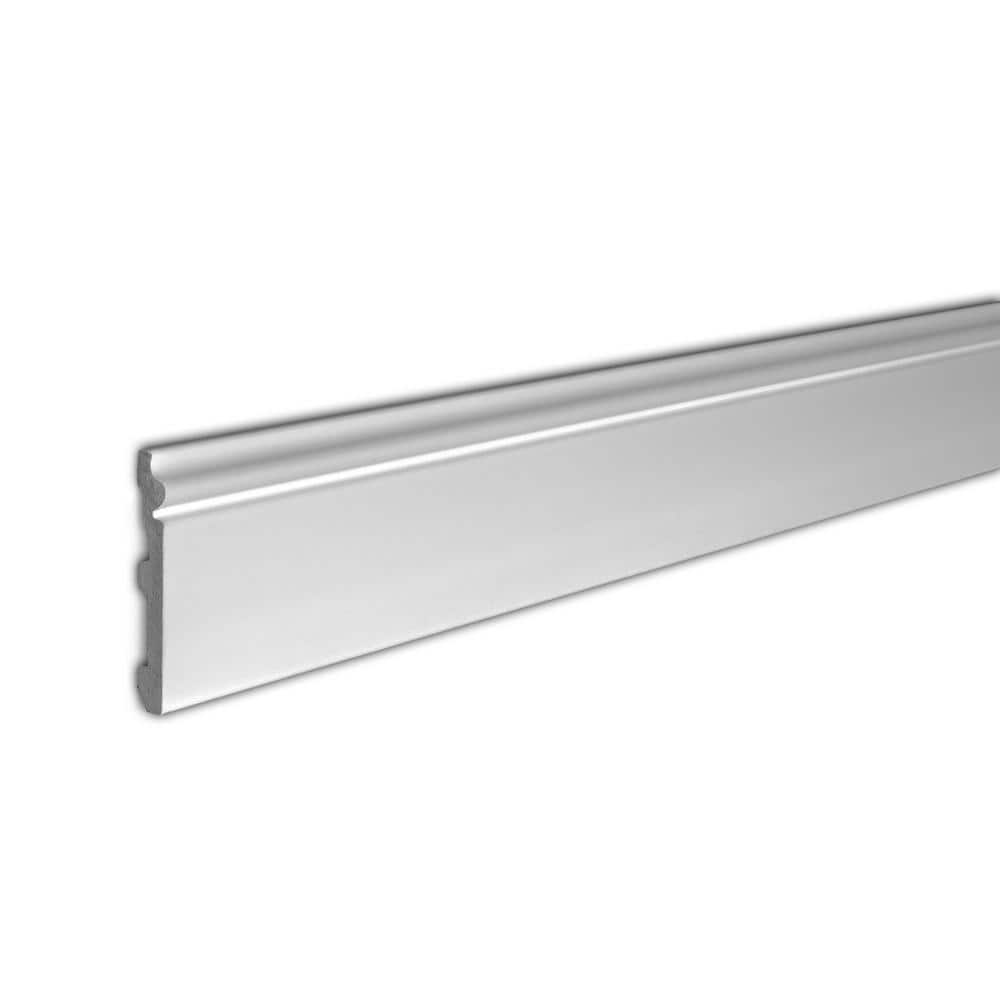 American Pro Decor 4-3/4 in. x 5/8 in. x 96 in. Plain Recycled ...