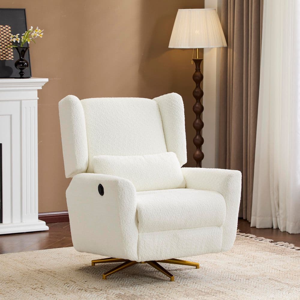 CHRISTOPHER KNIGHT HOME Scilley Modern Boucle Fabric Upholstered Power ...