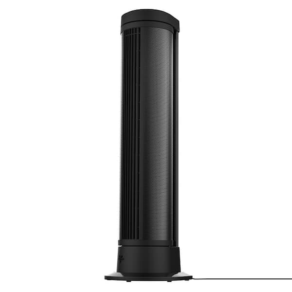 Vornado ARA 39 in. 5-Fan Speeds Tower Fan in Black with Ambient ...