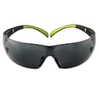 3M SecureFit 400 Series Black/Neon Green Frame with Anti-Fog Lens Safety Eyewear (3-Pack) SF400 ...