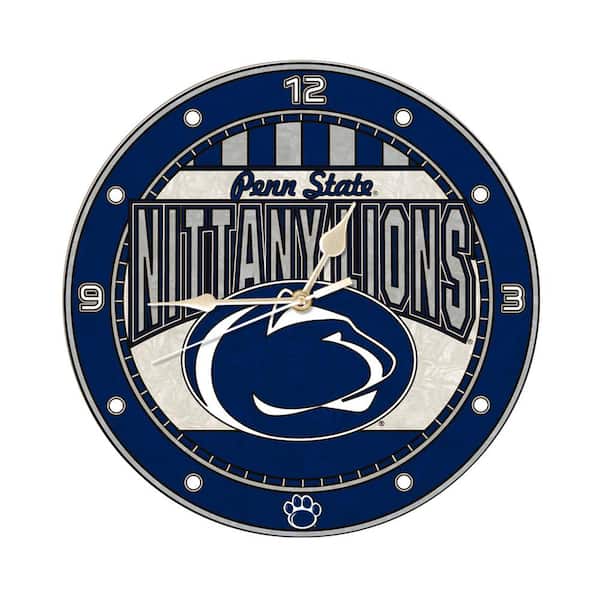 The Memory Company NCAA - 12 in. Penn State Art Glass Clock COL-PSU-274 ...
