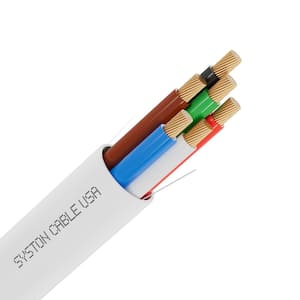 Syston Cable Technology 250 ft. 22/6 White CL3P/CMP Stranded Copper ...