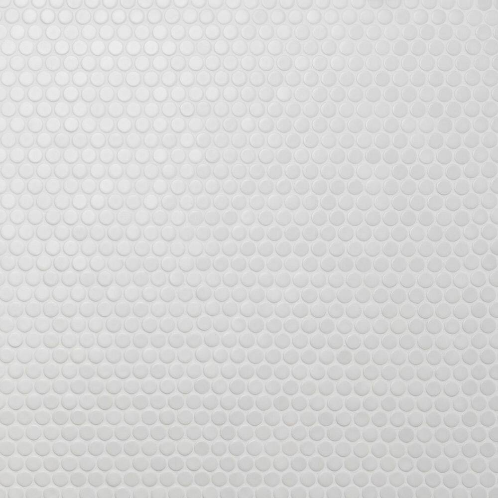 Ivy Hill Tile Bliss Penny White 11.49 in. x 12.32 in. Matte Ceramic ...