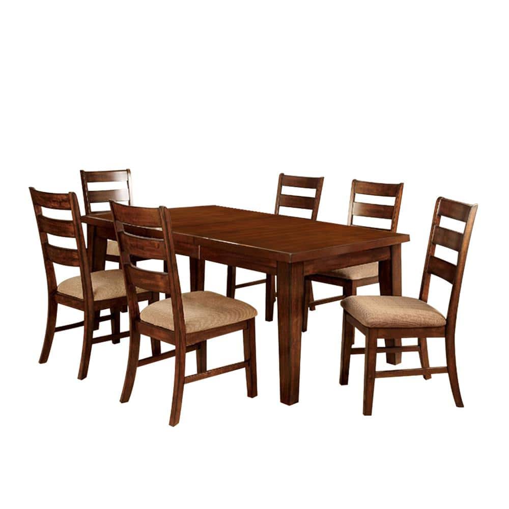 William's Home Furnishing Priscilla I Antique Oak 7-Piece Table Set ...