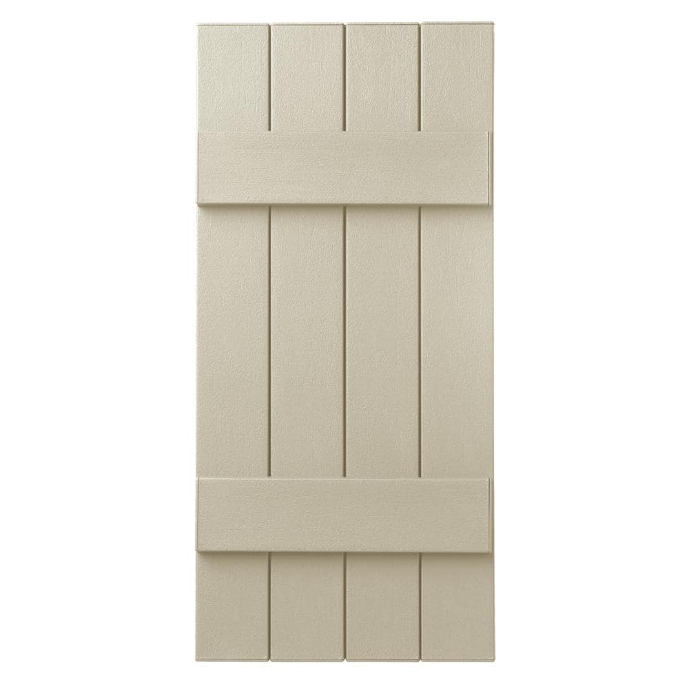 Ply Gem 15 in. x 43 in. Polypropylene 4-Board Closed Board and Batten ...