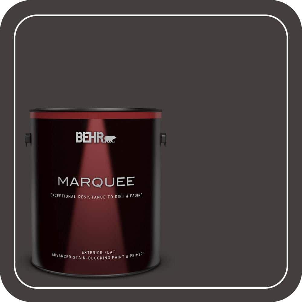 BEHR MARQUEE 1 gal. #MQ1-35 Off Broadway Flat Exterior Paint & Primer ...