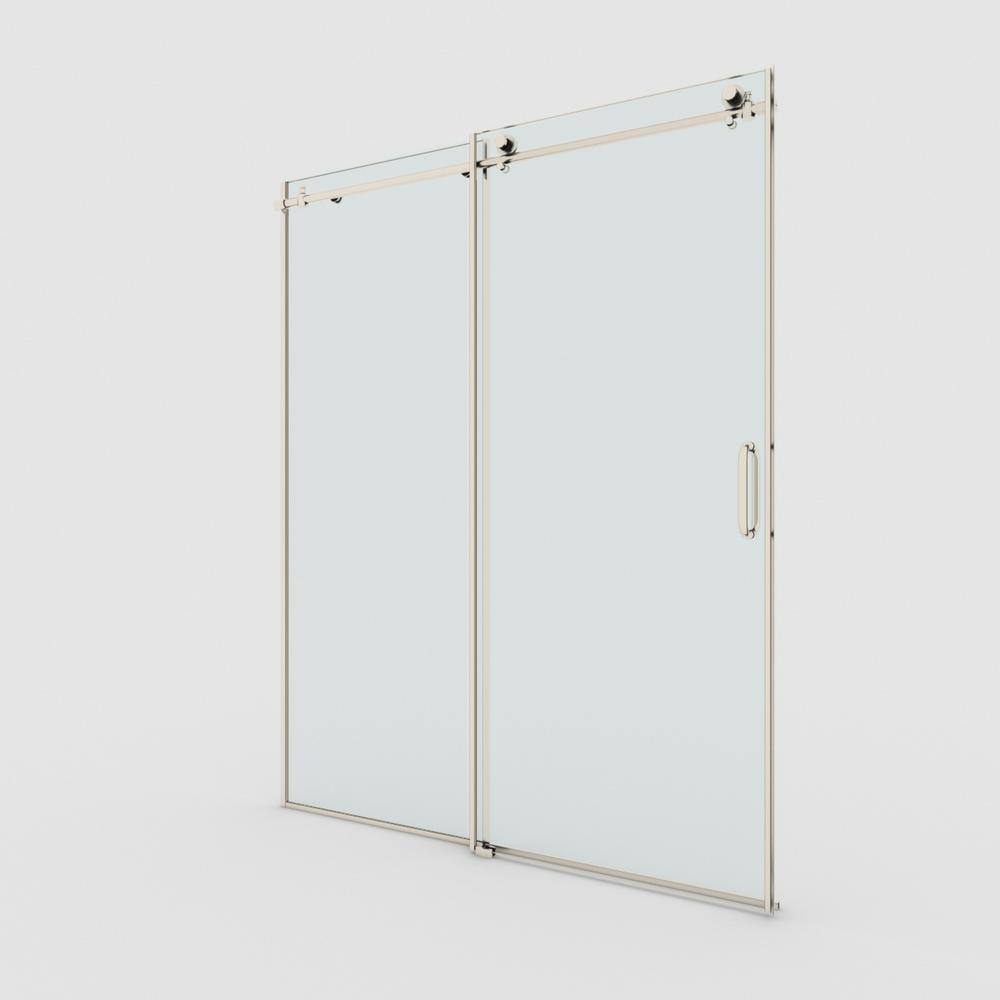 tydex Arcus 60 in. W x 76 in. H Sliding Semi-Frameless Shower Door in ...