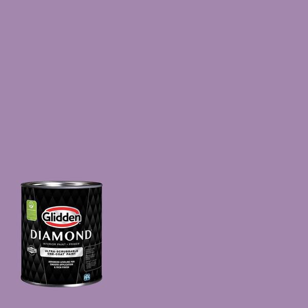 Glidden Diamond 1 qt. #PPG1176-5 Violet Eclipse Eggshell Interior Paint ...