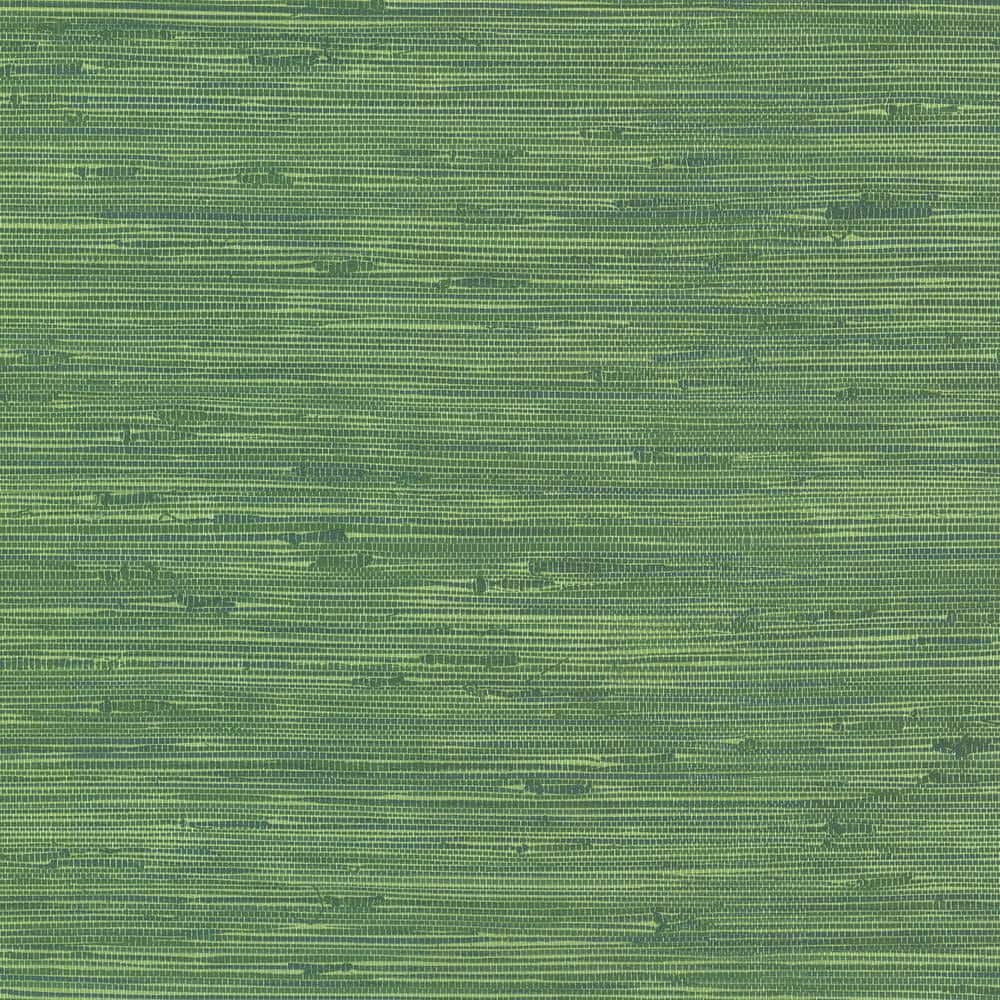 Brewster Fiber Green Weave Texture Green Wallpaper Sample 2767-24419SAM ...