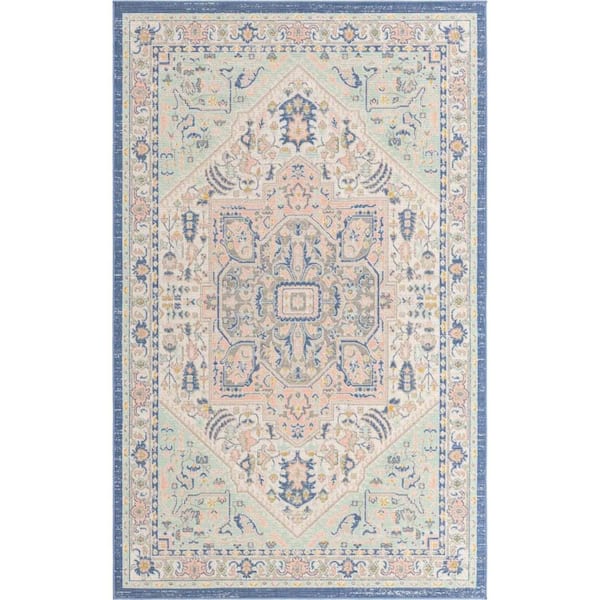 Unique Loom Whitney Milano Multi 5 ft. 3 in. x 8 ft. Area Rug 3154888 ...