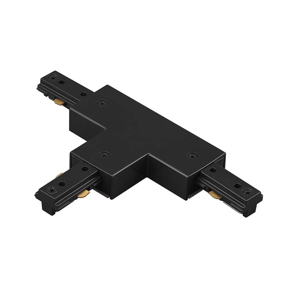WAC LIMITED H Track Single Circuit T Connector HT-BK - The Home Depot