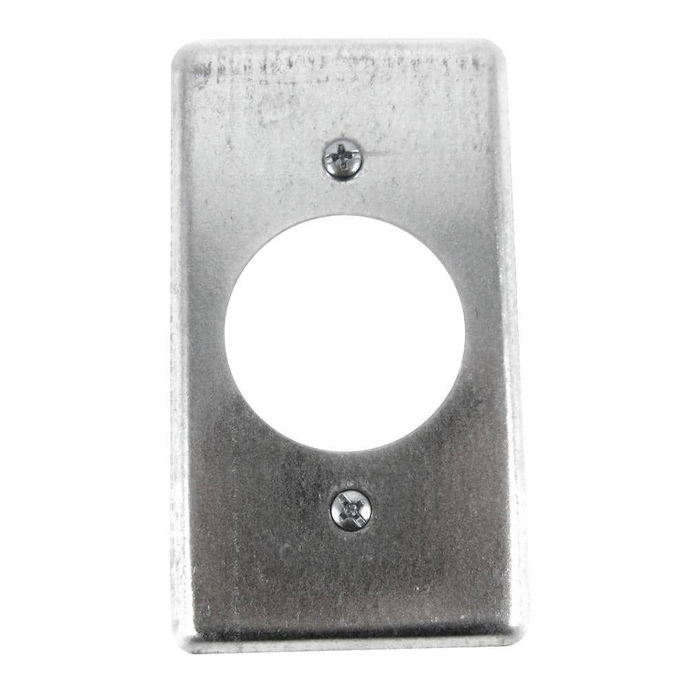 Steel City Square Box Device Cover for 4-Wire Twist-Lock Single Flush ...