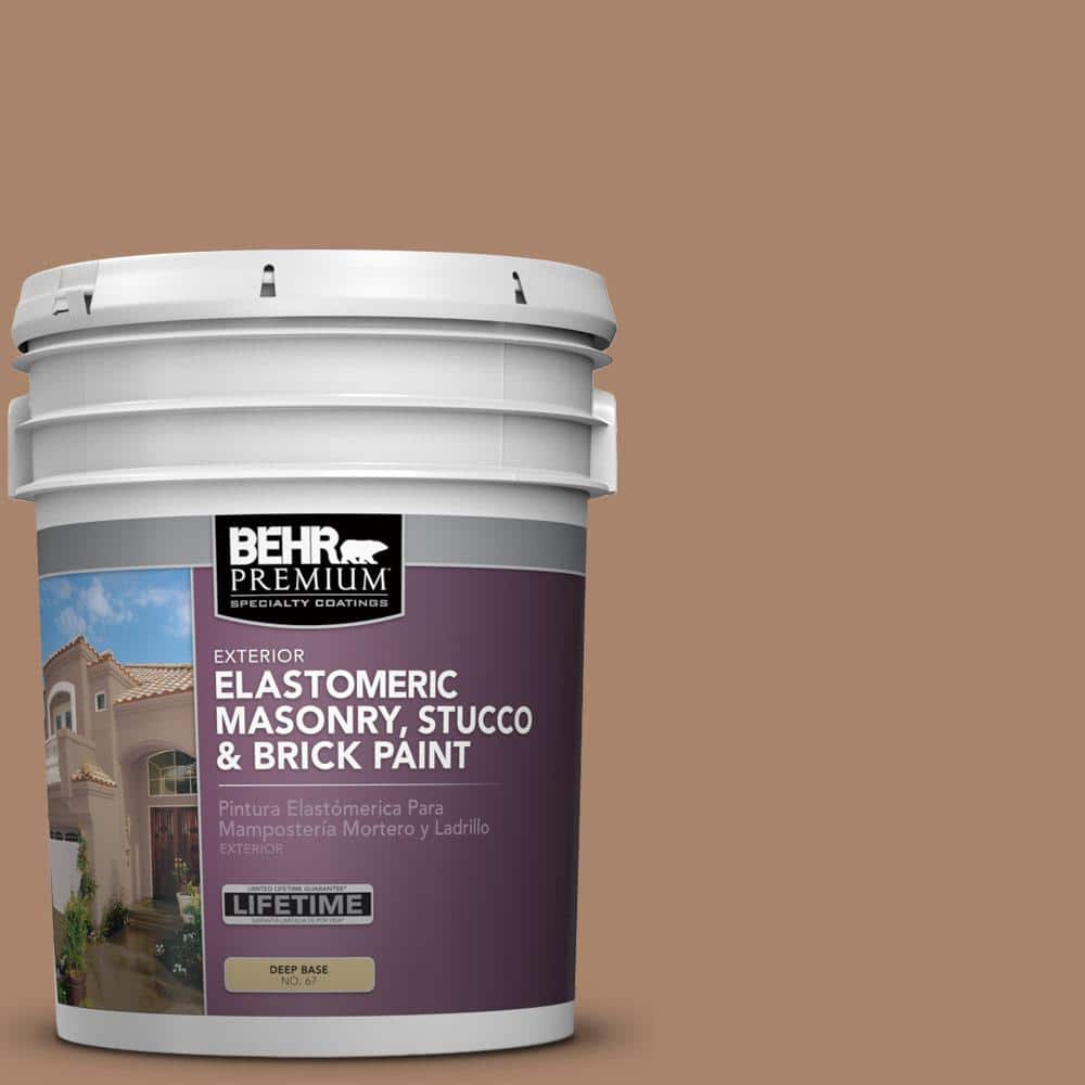 BEHR PREMIUM 5 gal. #S220-5 Nutshell Elastomeric Masonry, Stucco and ...