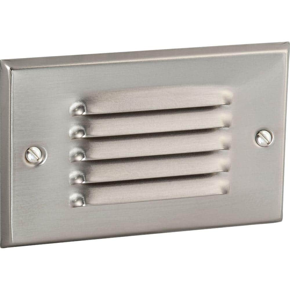 Progress Lighting 1-Light Brushed Nickel LED Step Light/Wall Light ...