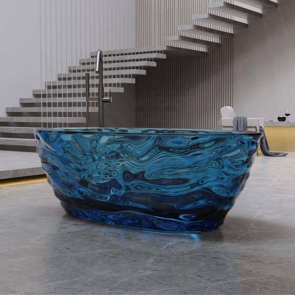 Xspracer Moray 65.75 in. x 30 in. Resin Stone Solid Surface ...