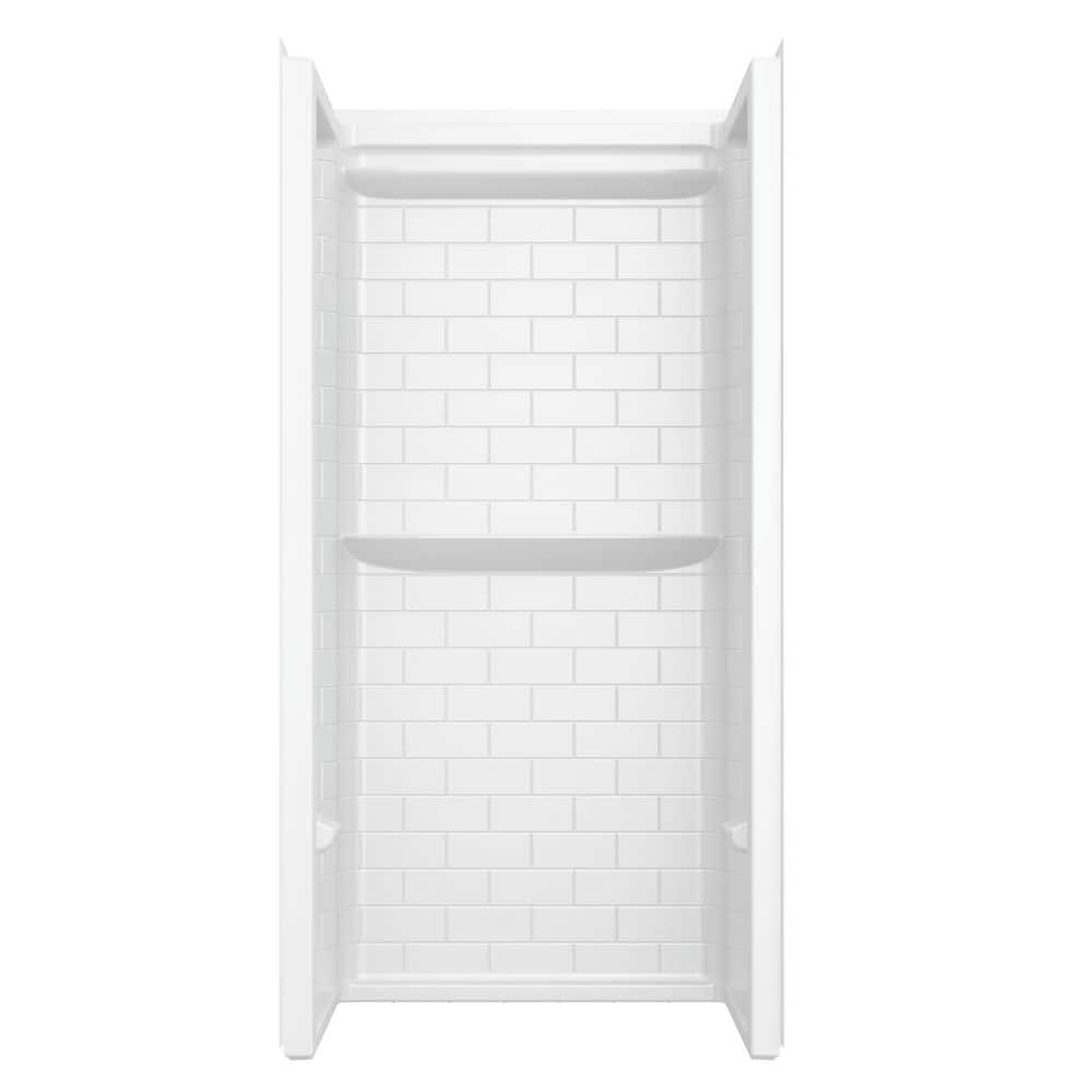 Delta Classic 500 Tile 36 in W 73.13 in H 36 in D Three piece Direct-to ...