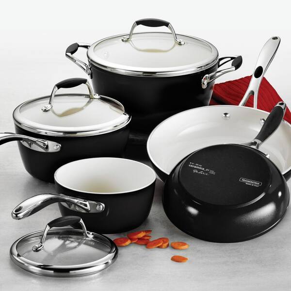 Tramontina Gourmet Ceramica Deluxe 8-Piece Aluminum Ceramic Nonstick ...