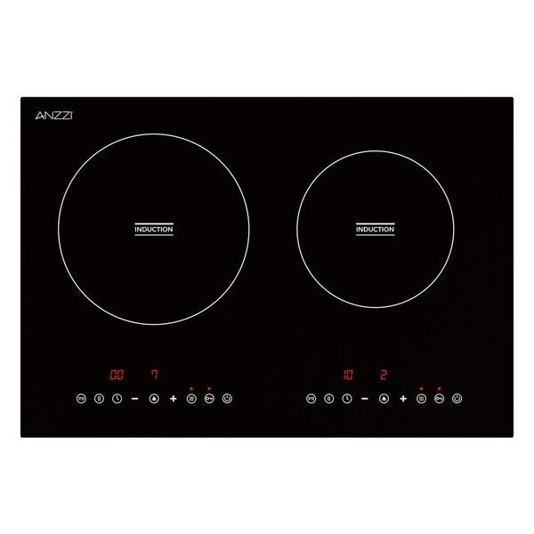 ANZZI 20 in. Induction Cooktop in Black with Child Safety Lock, Auto ...