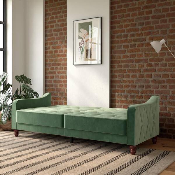 Tufted velvet sofa vintage store