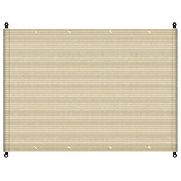 ECOOPTS 8 ft. x 12 ft. Outdoor Shade Cover Canopy Sun Shade Cover with ...