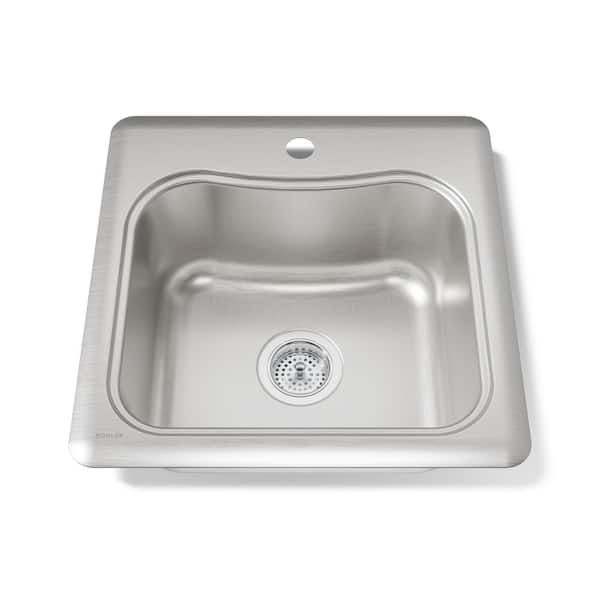 Elkay Celebrity 15 in. Drop-in Single Bowl 20-Gauge Stainless Steel Bar ...