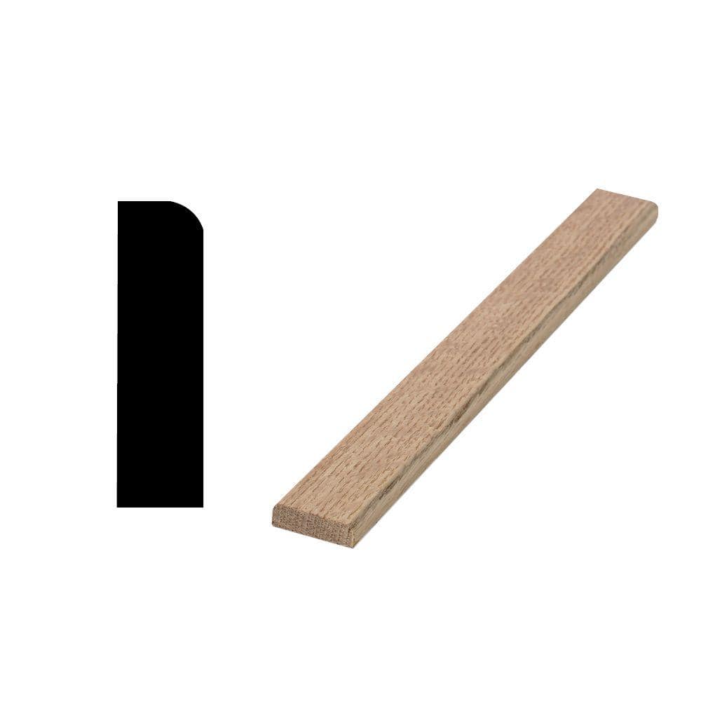 Woodgrain Millwork WM 887 3/8 in. x 1-1/4 in. Oak Door and Window Stop ...