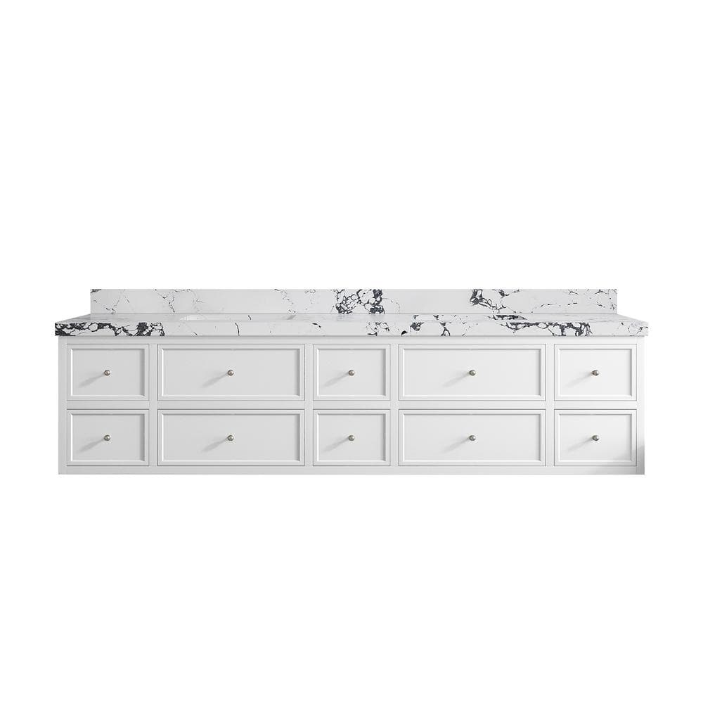 Willow Collections Roswell Floating 84 in. W x 22 in. D x 36 in. H ...