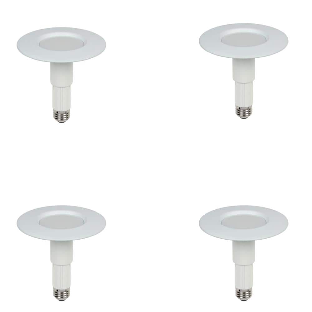 Westinghouse 3 in. to 4 in. White Integrated LED Recessed Trim (4 Pack ...