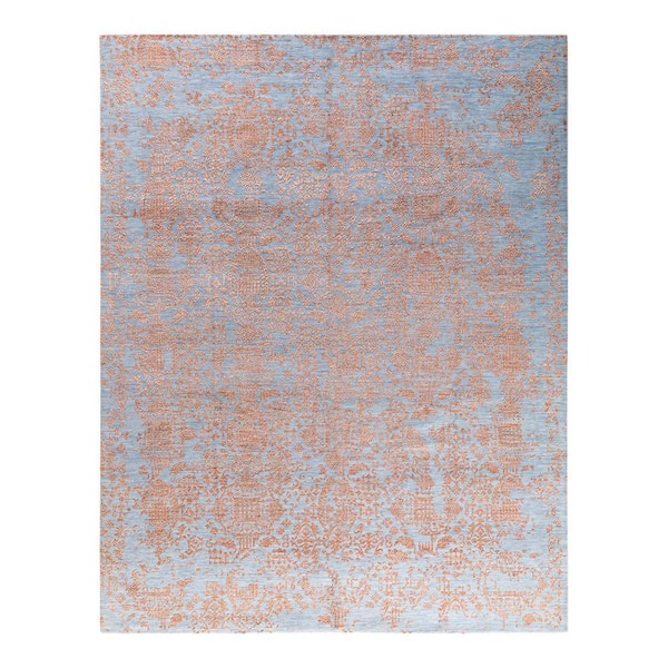 Chloe & Olivia Home Ikat Gold 8 x 10 Abstract Wool Indoor Area Rug ...