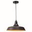 VAXCEL Dorado 1-Light Dusk to Dawn Bronze Gold Farmhouse Barn Dome ...