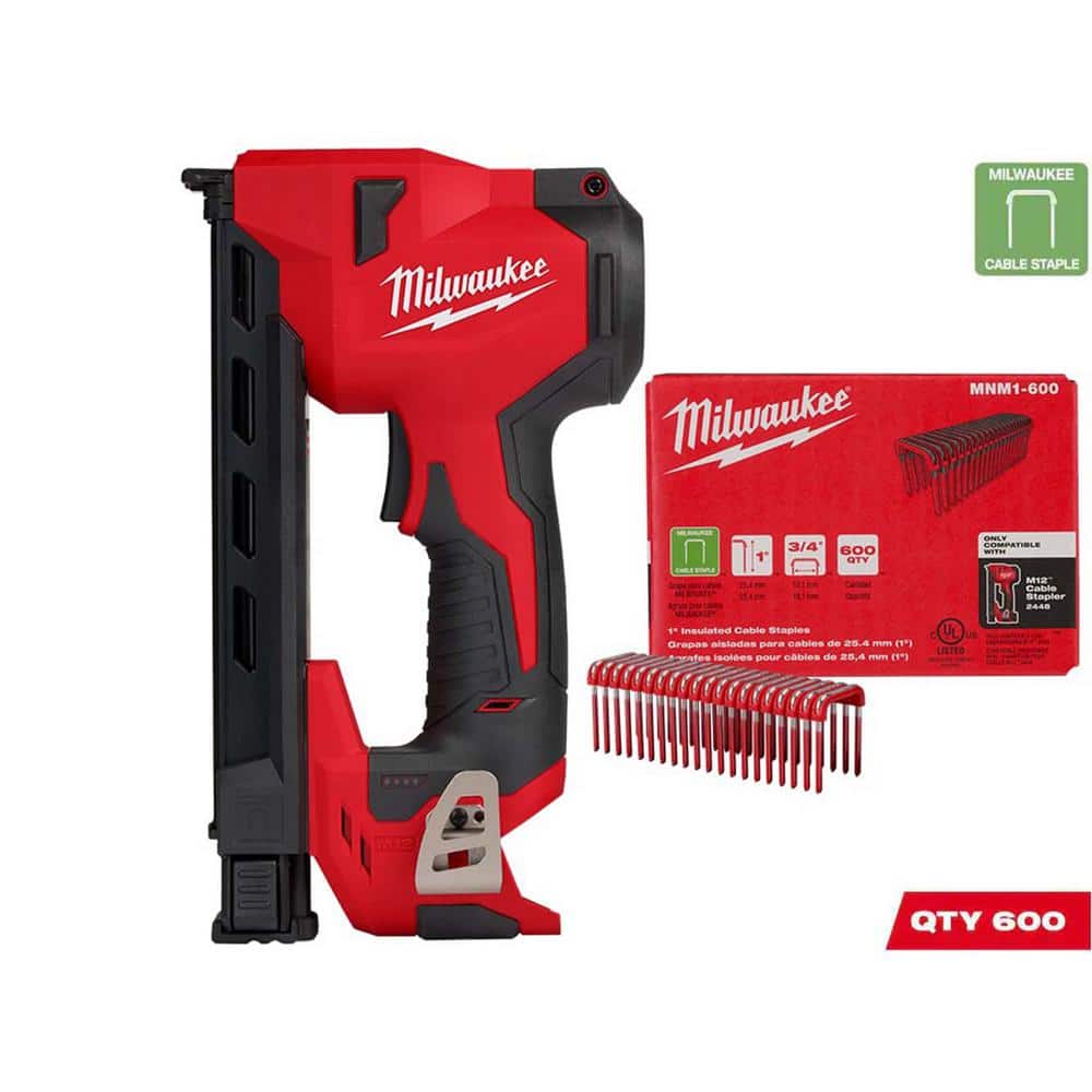Reviews for Milwaukee M12 12 Volt Lithium Ion Cordless Cable Stapler w ...