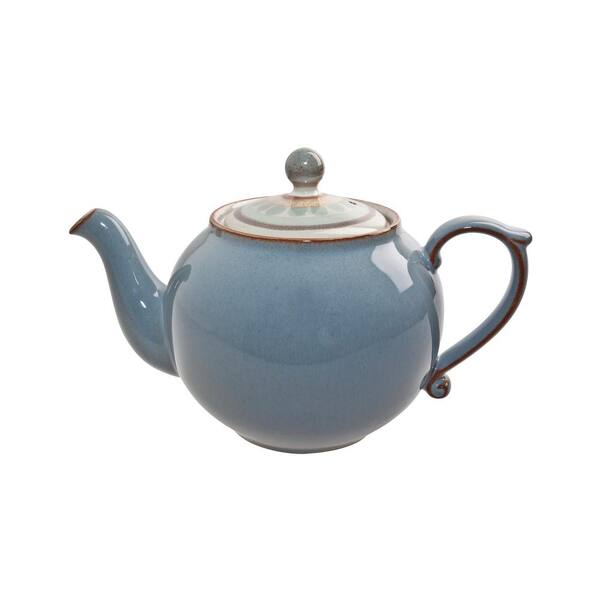 Denby Heritage Terrace 8-Cup Blue Accent Teapot TER-091 - The Home Depot