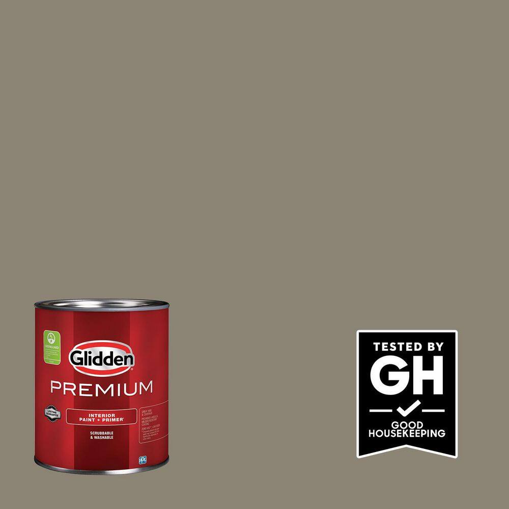 Glidden Premium 1-qt. PPG1025-5 Dark Ash Semi-Gloss Interior Latex ...